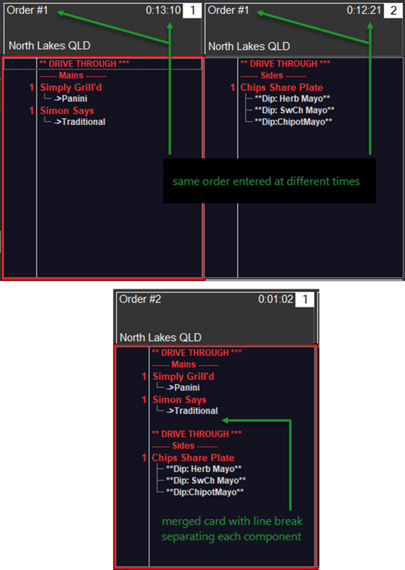 KMS: Merging Cards for the same order