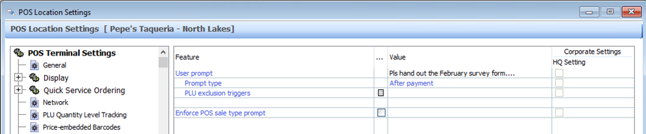Polygon POS - Using Pop-Up Prompts
