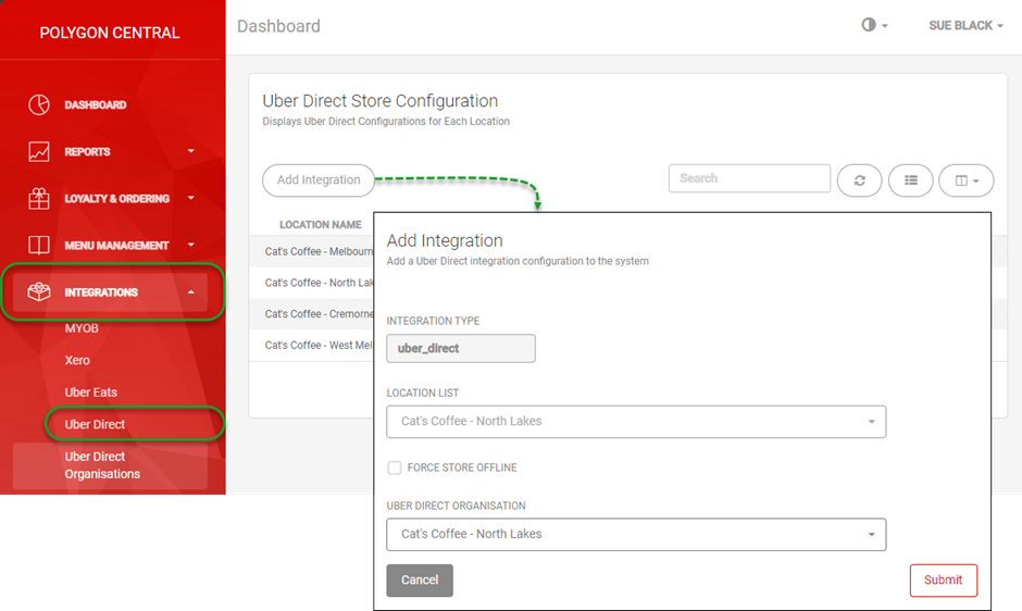Uber Direct Integration