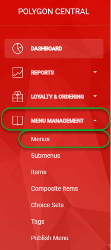MIM - Menus (User Guide)