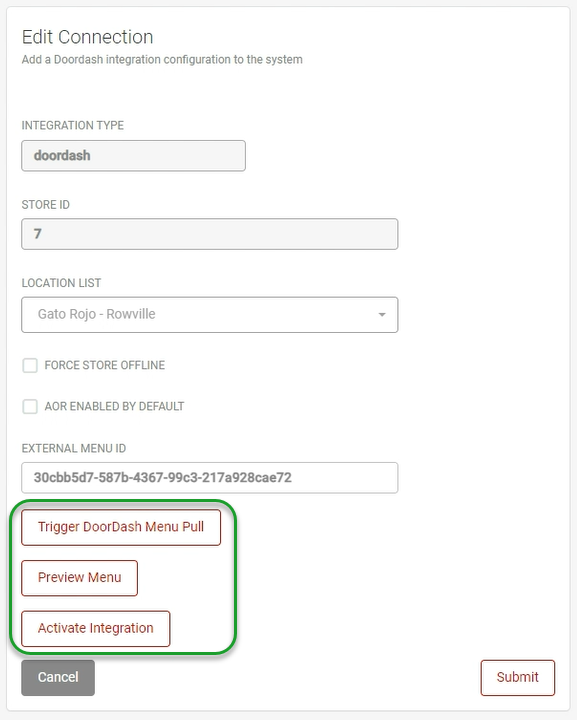 DoorDash Marketplace Integration