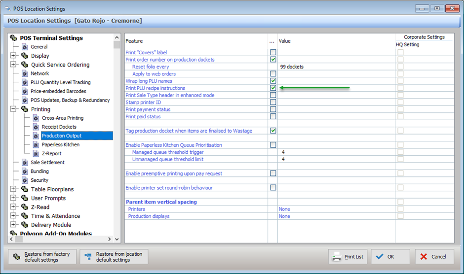 KMS: Including Recipe Instructions