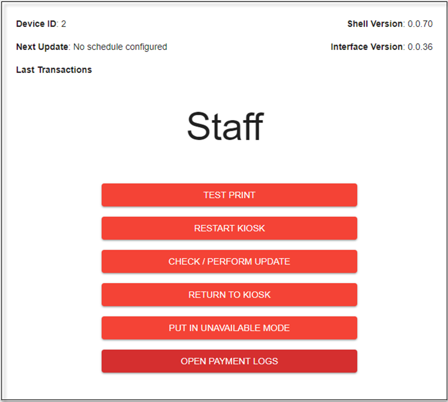 Polygon Kiosk: Staff Guide